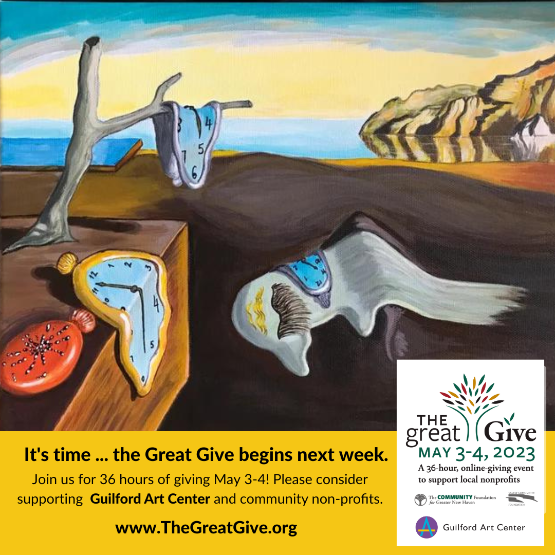 We're Counting the Minutes - Great Give Starts Soon | Guilford Art Center