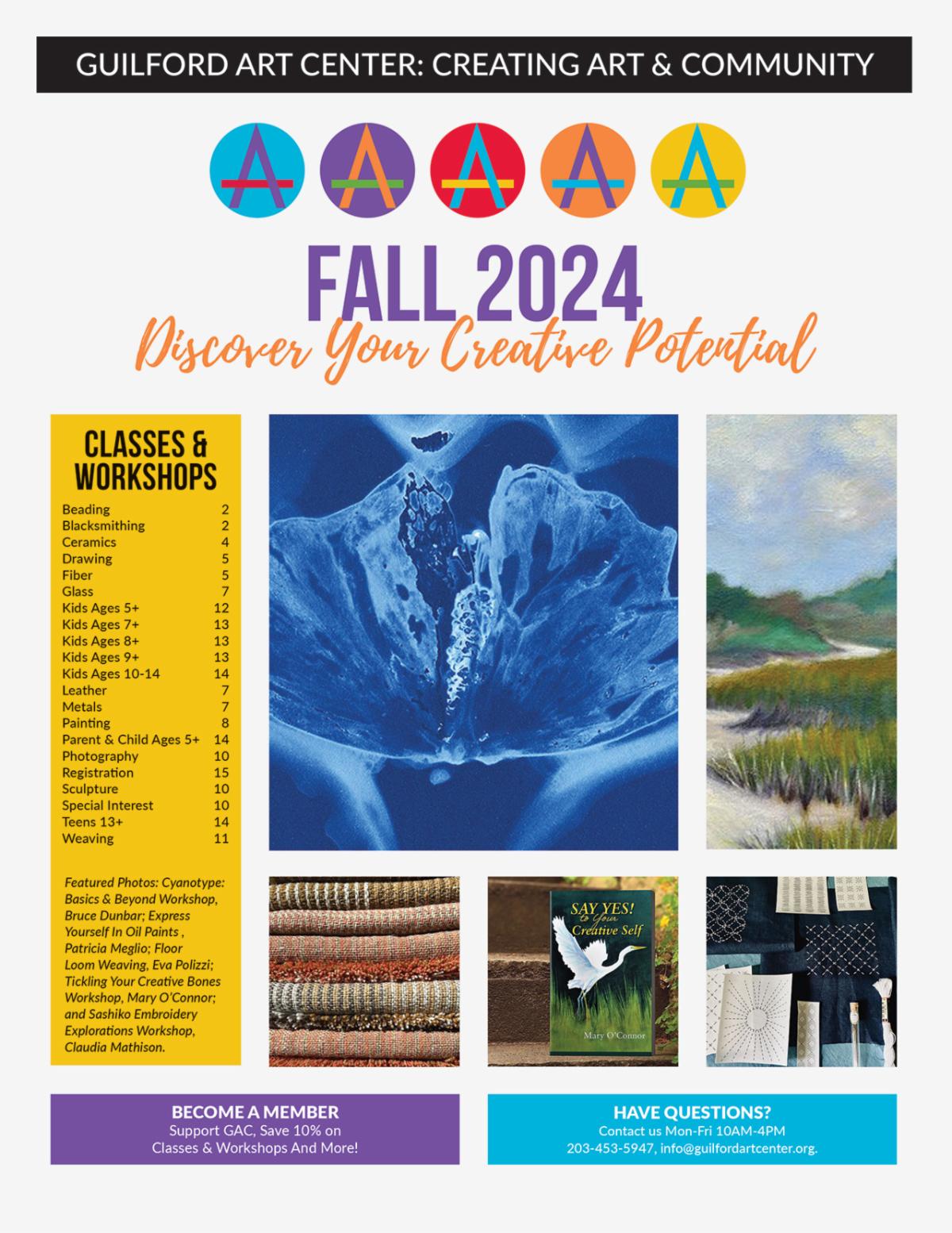Here's the Fall Catalog! Registration Begins this Sunday | Guilford Art ...